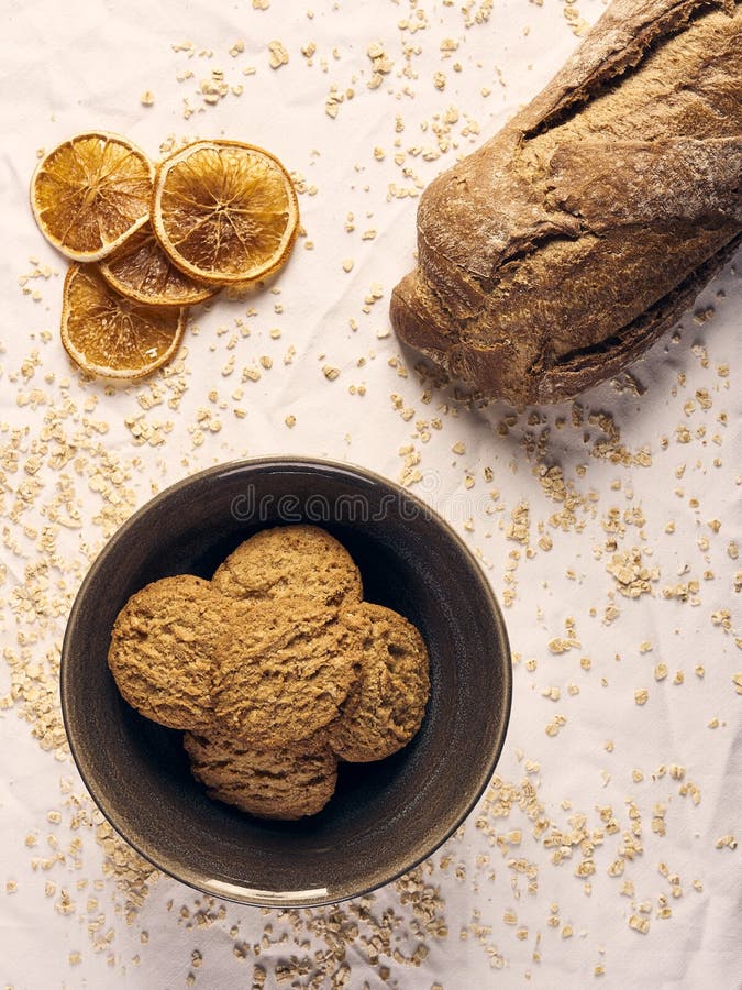 Handmade Bread with Biscuit Stock Image - Image of alimentation, bread ...