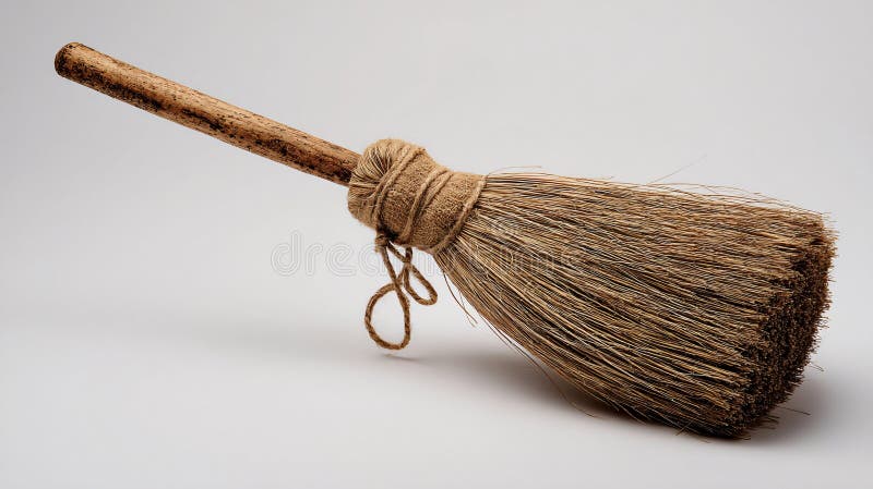 Handmade Broom Crafted from Natural Materials for Cleaning Purposes ...