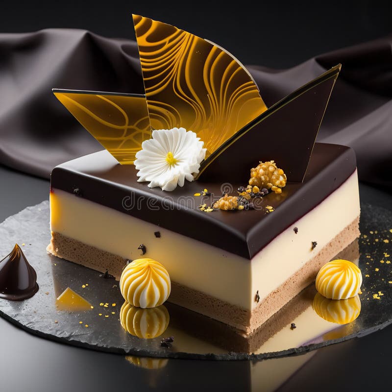 Handmade Cake Author Confectionery . Stock Image - Image of generative ...