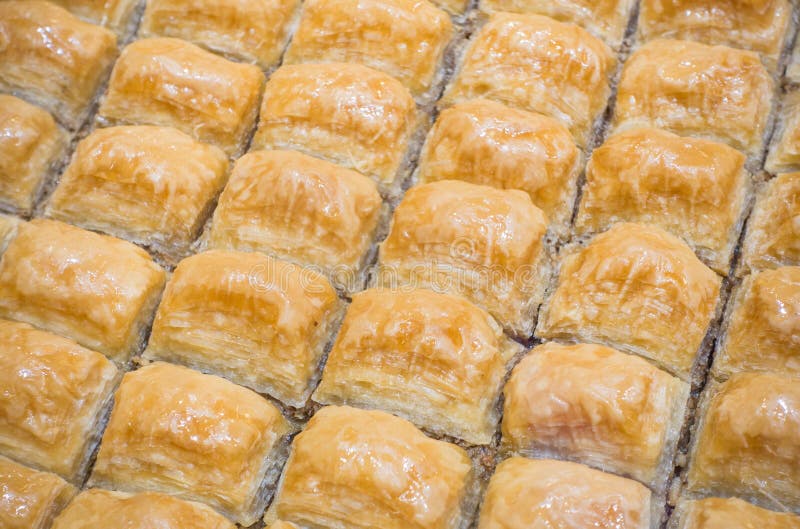 Handmade Candies Baklava Traditional Middle Eastern Dessert Stock Image ...