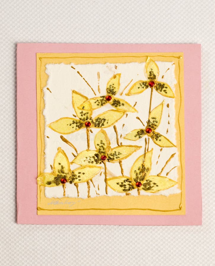 Handmade Card stock photo. Image of valentine, decoration - 39856316