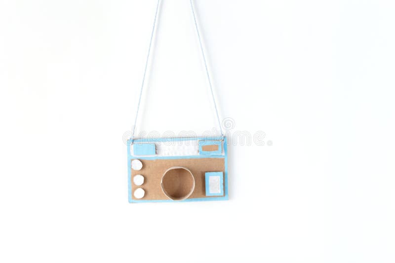 Handmade Cardboard Camera Crafted from Brown Cardboard, Hanging on ...