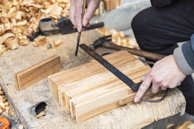 A Handmade Carpenter at Work Stock Photo - Image of floor, home: 248519208