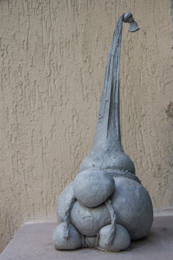 Handmade cement dwarf stock image. Image of design, trolls - 231553091