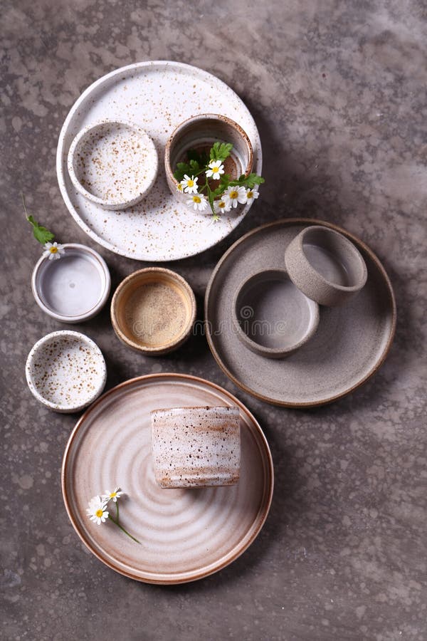Handmade Ceramic Craft Ware Stock Image - Image of tableware, design ...