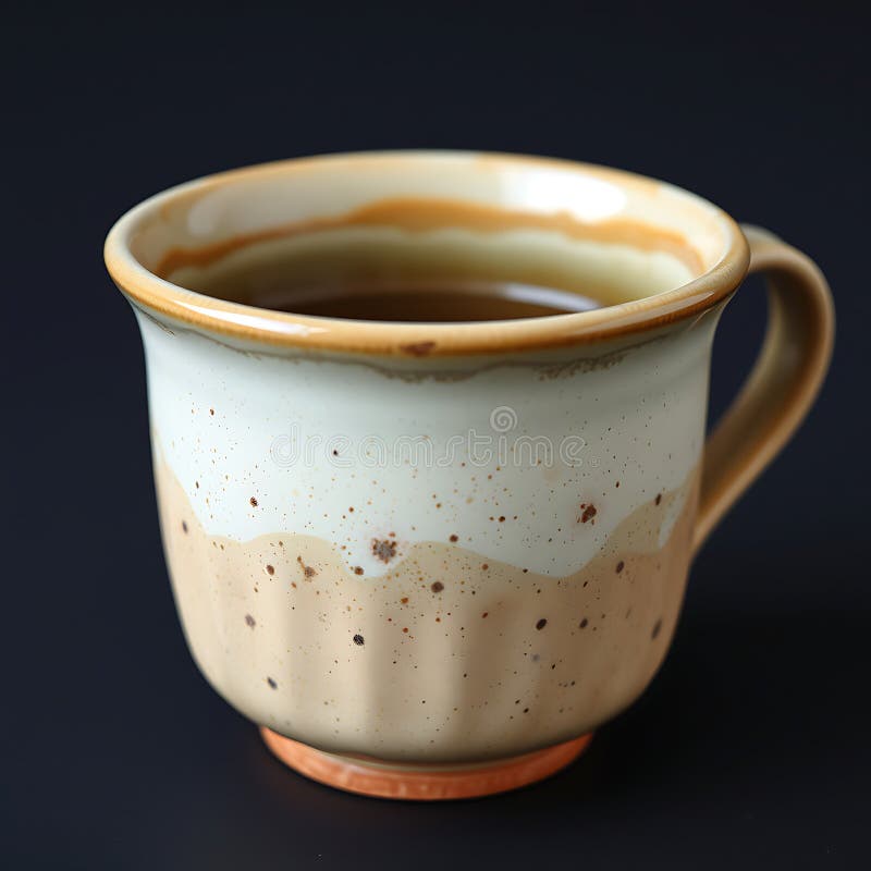 A Handmade Ceramic Teacup with Speckles and an Earthy Color Palette ...