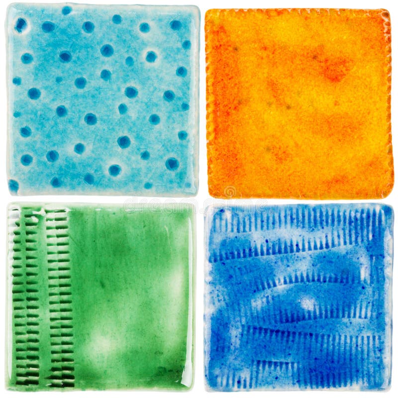 Handmade ceramic tiles stock image. Image of design, closeup - 45557597