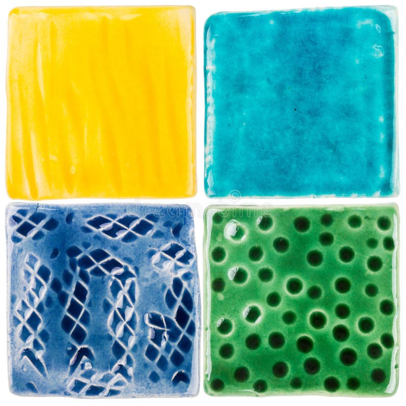 Handmade ceramic tiles stock photo. Image of decoration - 46809002