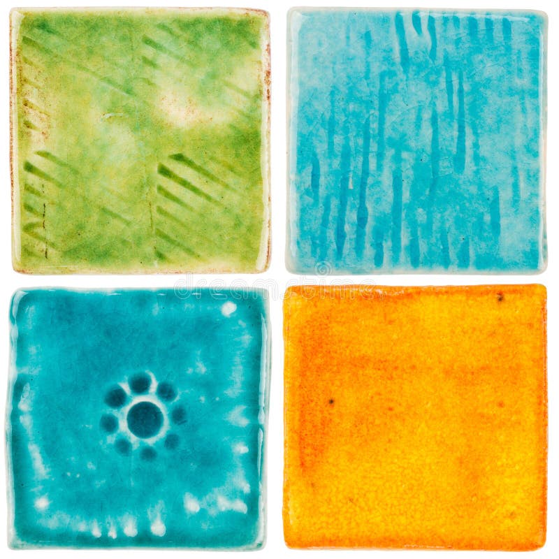 Handmade ceramic tiles stock image. Image of light, handmade - 47124605