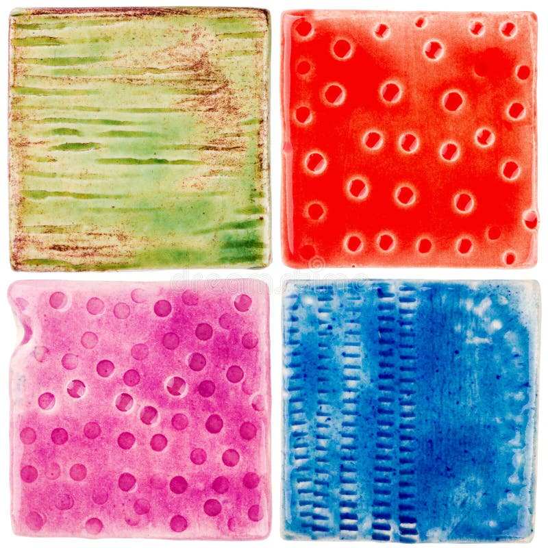 Handmade ceramic tiles stock image. Image of green, abstract - 47328029