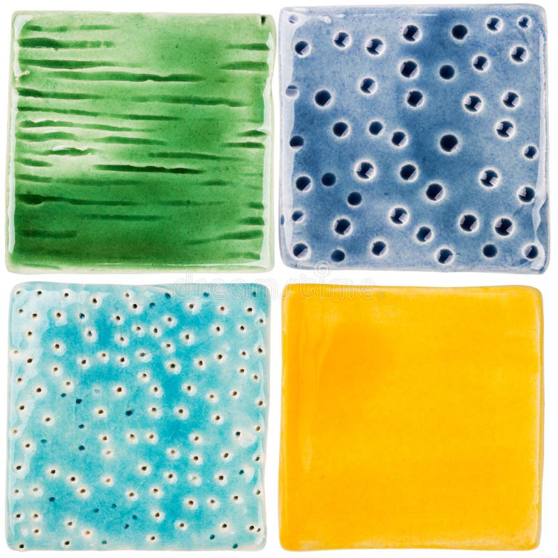 Handmade ceramic tiles stock image. Image of clay, detail - 45558483
