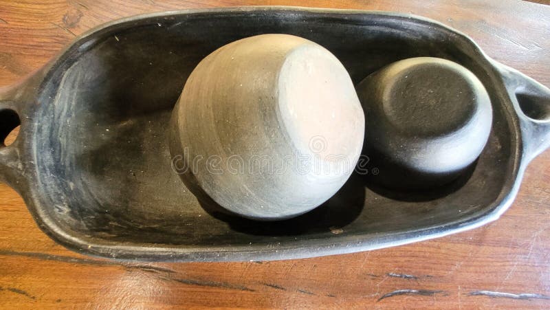 Handmade Ceramics in Clay Vessels Stock Image - Image of simplicity ...