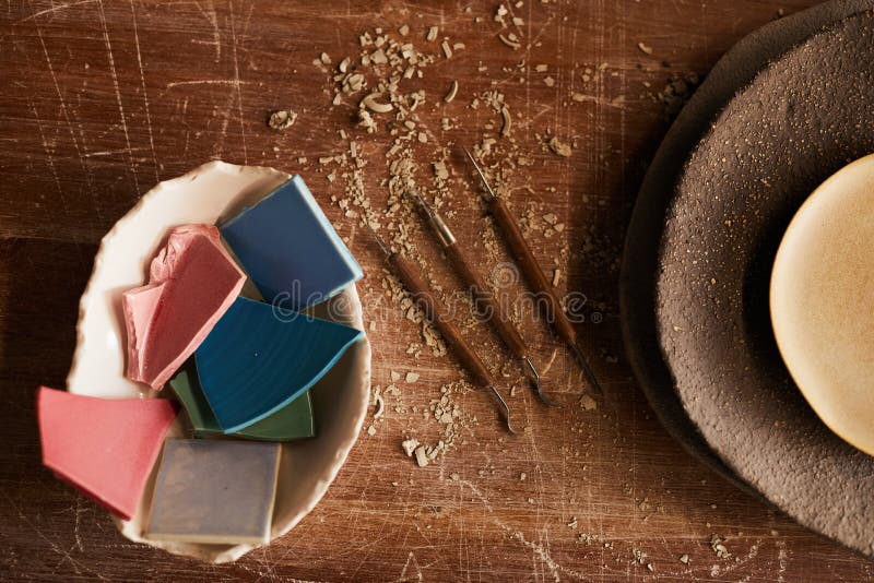 Handmade ceramics stock photo. Image of kitchenware - 148776330