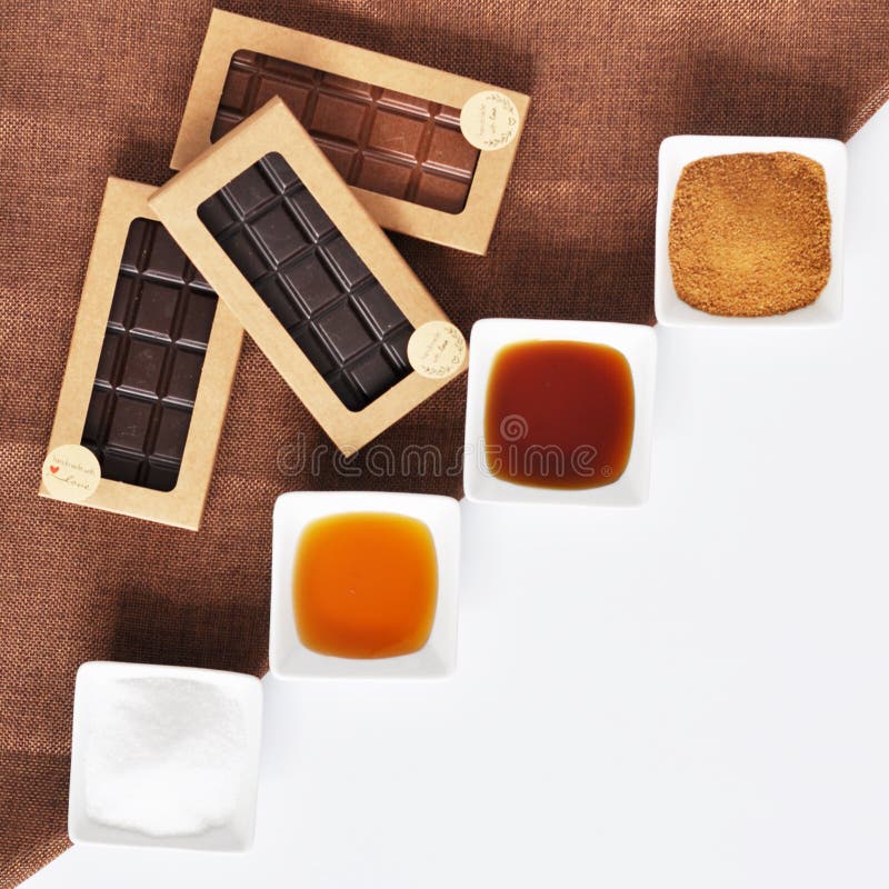 Handmade Chocolate with Craft Package with Design Stock Image - Image ...