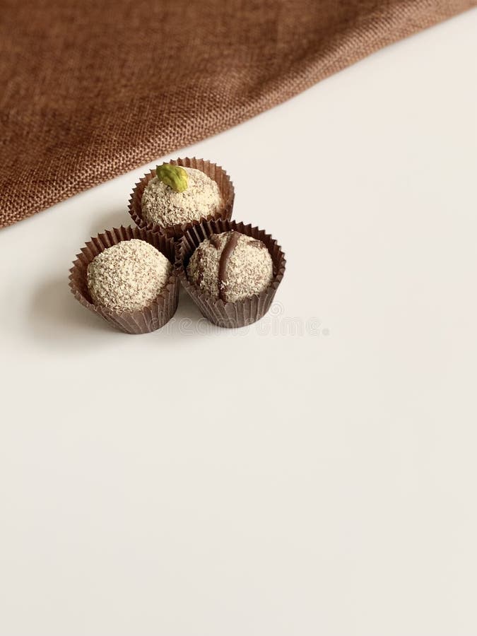 Handmade Chocolate with Craft Package with Design Stock Image - Image ...