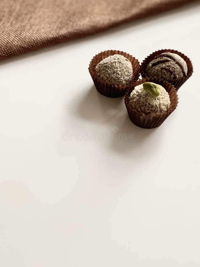 Handmade Chocolate with Craft Package with Design Stock Image - Image ...