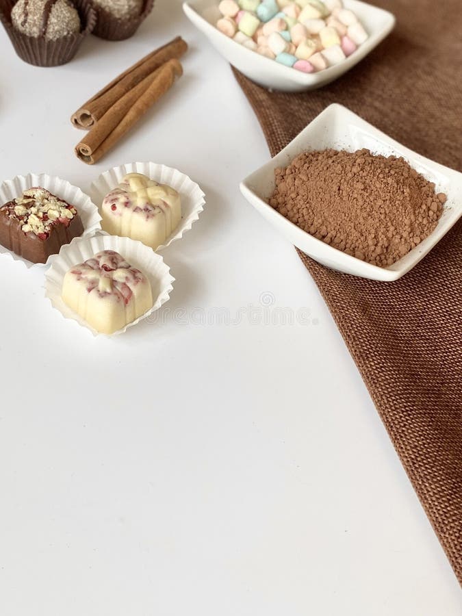 Handmade Chocolate with Craft Package with Design Stock Image - Image ...