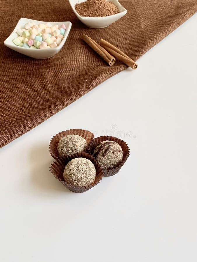 Handmade Chocolate with Craft Package with Design Stock Image - Image ...