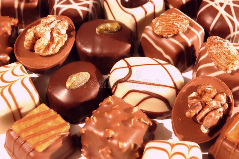 Handmade chocolates stock photo. Image of luxury, hand - 24299040