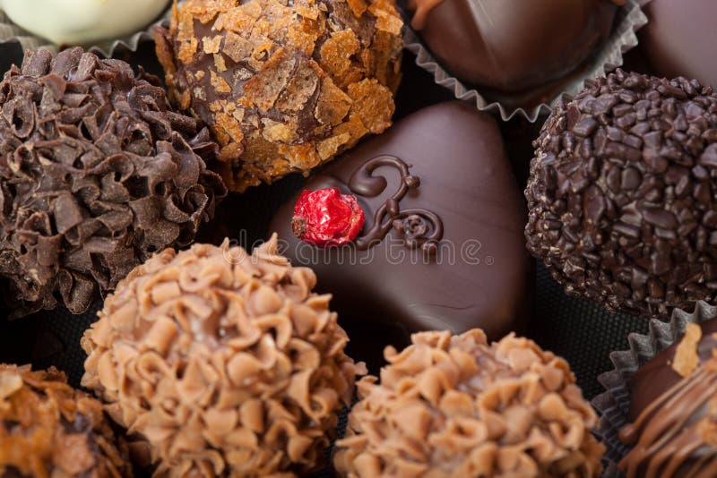 Handmade chocolates stock image. Image of food, candy - 29685455
