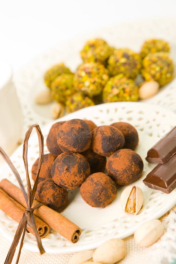 Handmade Chocolates stock photo. Image of dessert, confectionery - 6751034