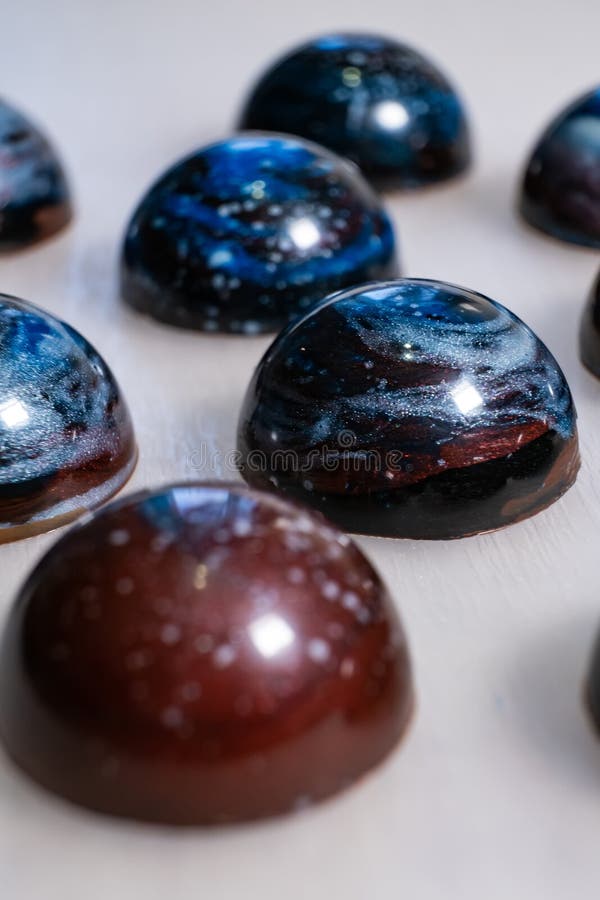 Handmade Chocolates and Sweets in the Making Stock Image - Image of ...
