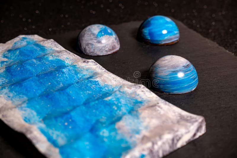 Handmade Chocolates and Sweets in the Making Stock Photo - Image of ...