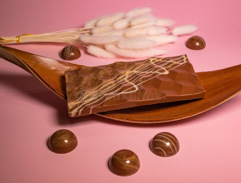 Handmade Chocolates and Sweets in the Making Stock Image - Image of ...