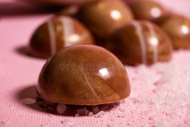 Handmade Chocolates and Sweets in the Making Stock Photo - Image of ...