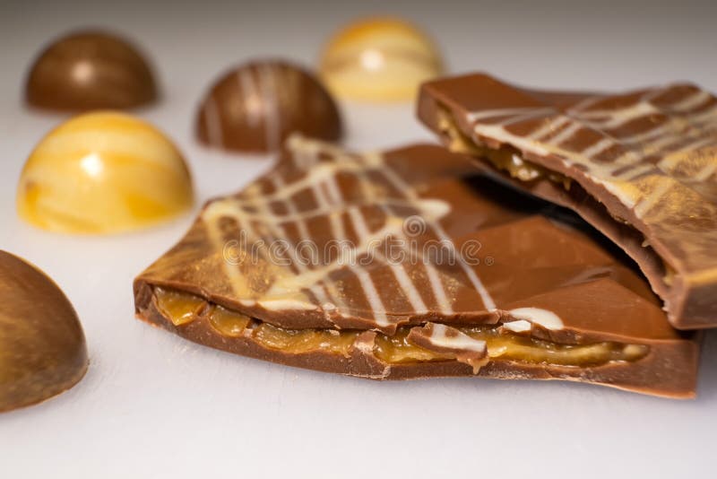 Handmade Chocolates and Sweets in the Making Stock Image - Image of ...