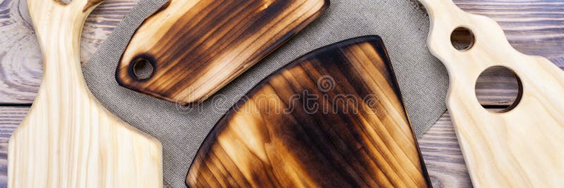 Handmade Chopping Boards. Lots of Cutting Boards Stock Photo - Image of ...