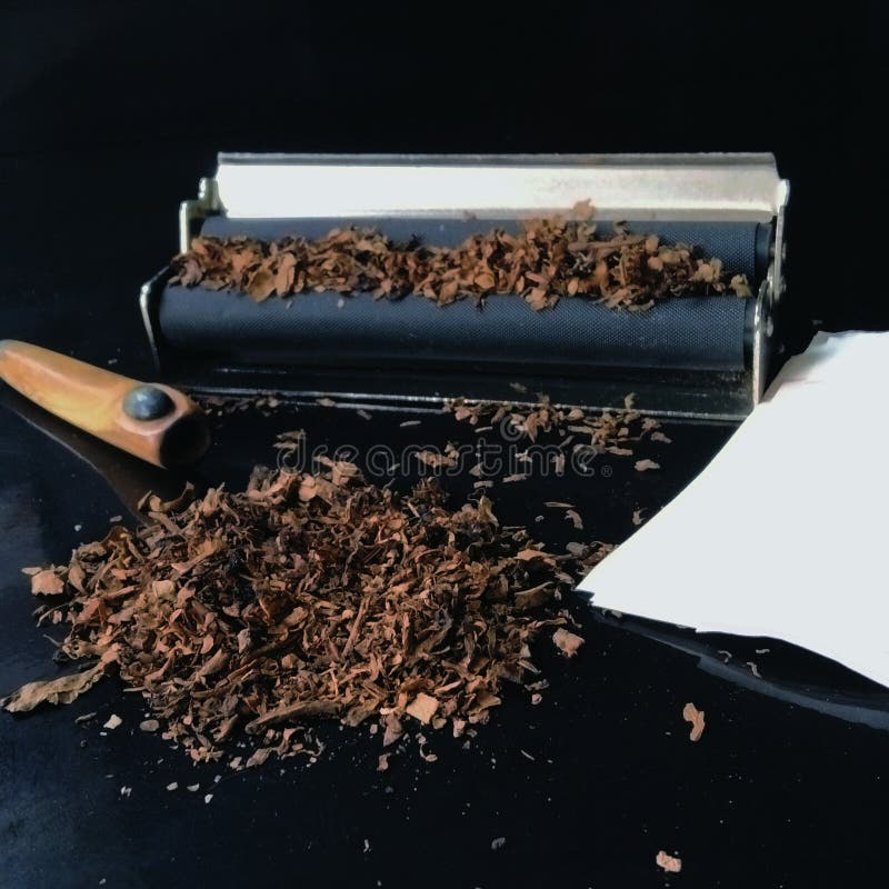 Handmade cigarette tools. stock image. Image of soil - 267148373