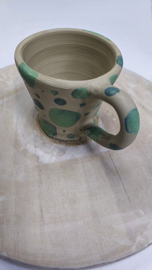 Handmade Clay Cups. in the Process of Preparation. Step by Step Guide ...