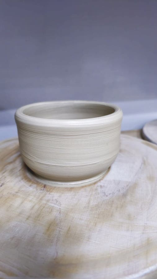 Handmade Clay Cups. in the Process of Preparation. Step by Step Guide ...