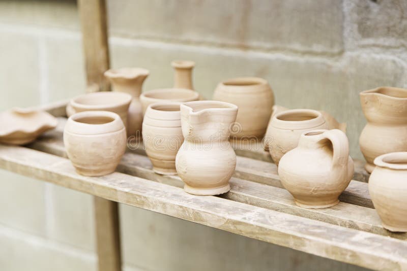 Handmade clay pots stock photo. Image of antique, craft - 50600262