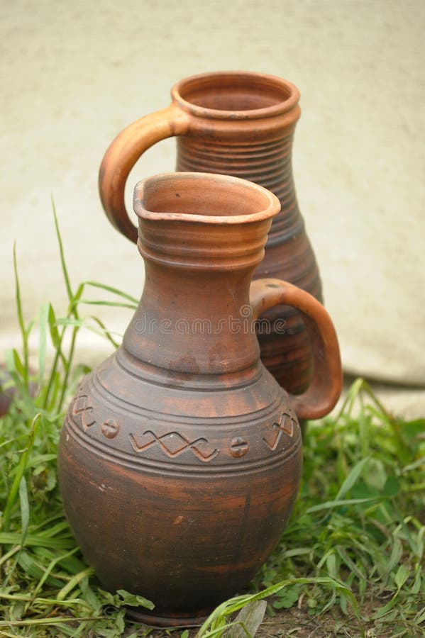 Handmade clay pots stock photo. Image of potter, pots - 31696386