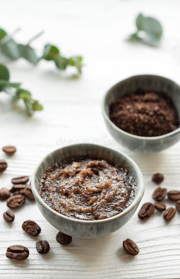 Handmade coffee scrub stock image. Image of scrub, aromatic - 292715425
