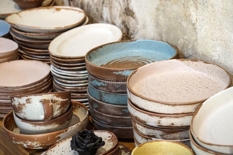 Handmade Color Ceramic Porcelain Dinnerware Plates Dishes Cups ...