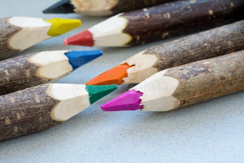 Handmade color crayons stock image. Image of grease, object - 64149387