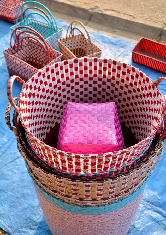 Handmade Color of the Plastic Line of Thailand Stock Image - Image of ...