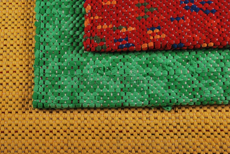 Handmade Colored Carpet and Rug Weavings, Colorful Rug Textures Stock ...