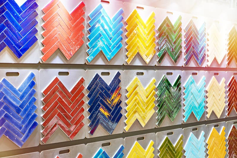 Handmade Colored Ceramic Tiles Stock Image - Image of handmade, wall ...