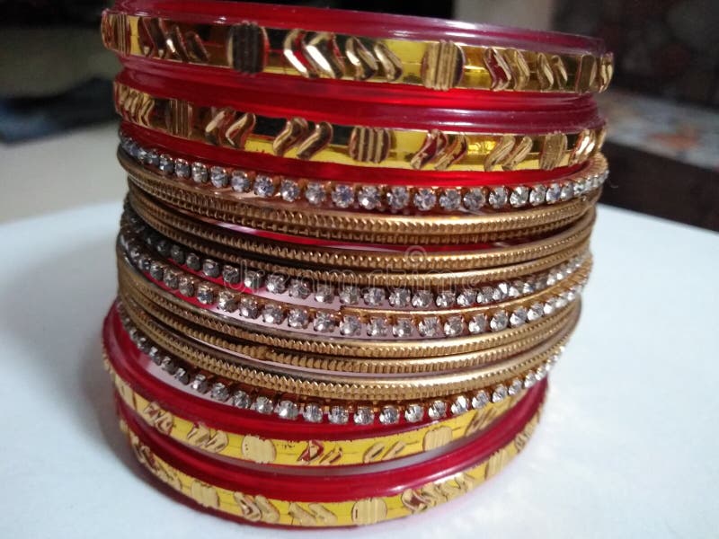 Handmade Colorful Bangles . Stock Photo - Image of yellow, women: 173344910