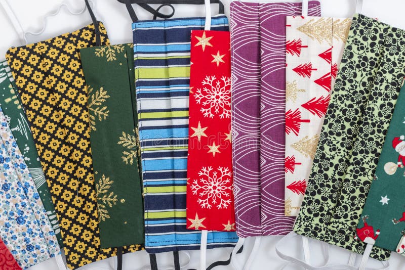 Handmade Colorful Face Masks Stock Photo - Image of cloth, colourful ...