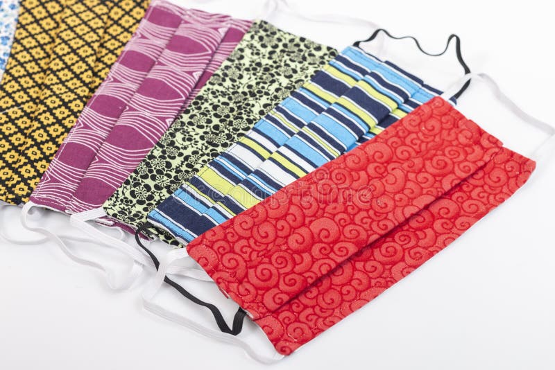 Handmade Colorful Face Masks Stock Image - Image of face, home: 203628157