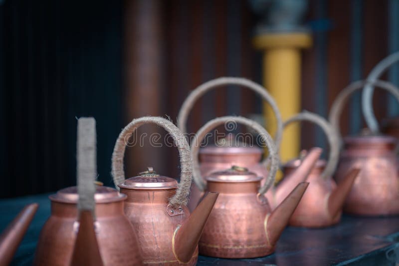 Handmade Copper Pot, Handicraft Stock Photo - Image of liqueur ...