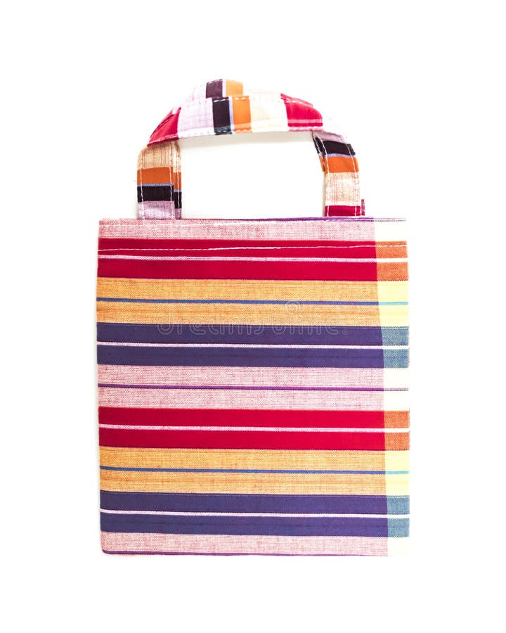 Handmade Cotton Bag is Beautiful Color. Stock Photo - Image of nice ...