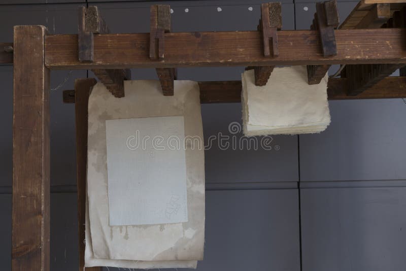 Handmade cotton paper stock image. Image of making, page - 46230557
