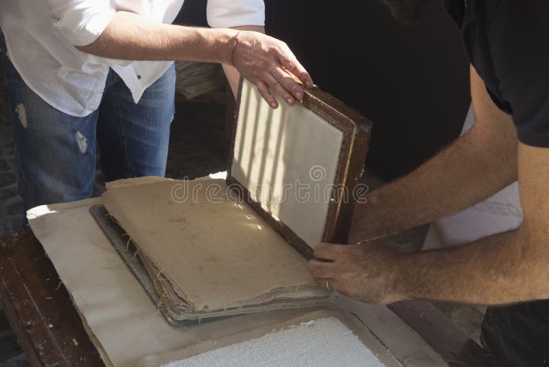 Handmade cotton paper stock photo. Image of organic, handmade - 46230606