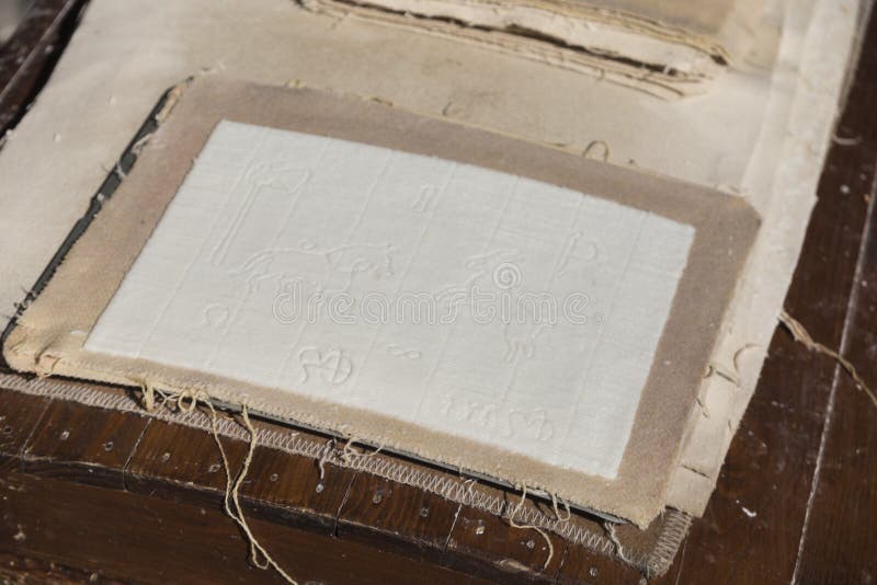 Handmade cotton paper stock photo. Image of handmade - 46231210